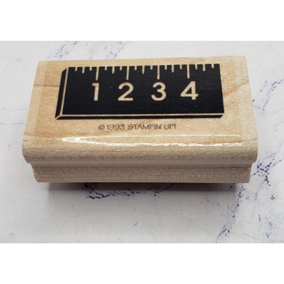 Stampin' Up! | Office | Stampin Up Rubber Stamp Teachers Ruler School ...
